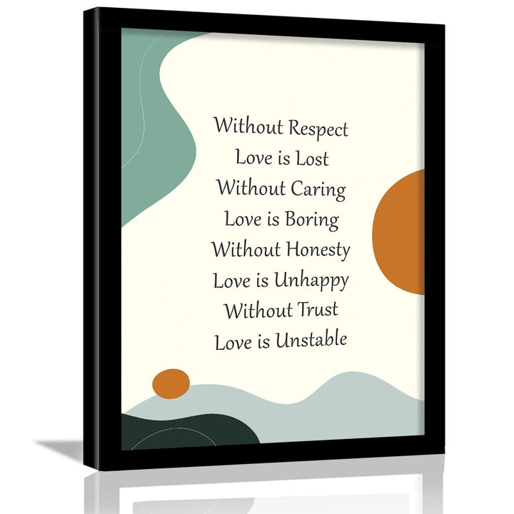 Inspirational Quotes Wall Posters with Frame for Home and Office Wall Decor