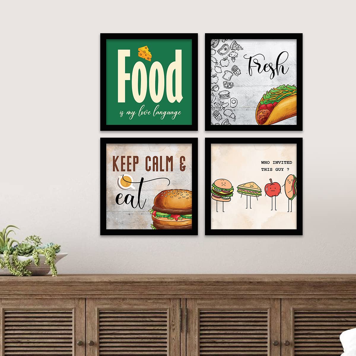 KOTART - Photo Frames for Kitchen and Restaurant Wall Decoration - Foo ...