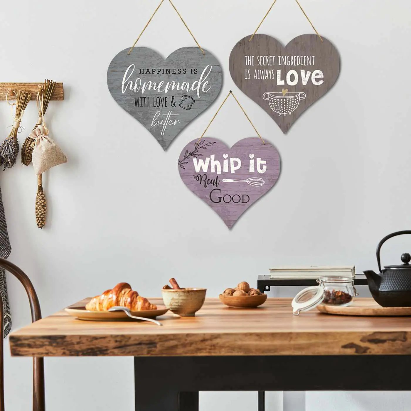 Kitchen Sign MDF Wood Wall Hanging for Kitchen and Restaurant Wall Dec ...