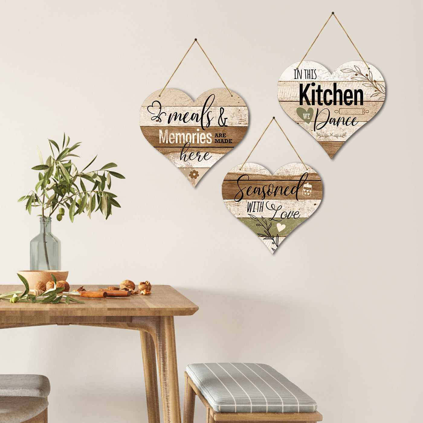 Kitchen Sign MDF Wood Wall Hanging for Kitchen and Restaurant Wall Dec ...