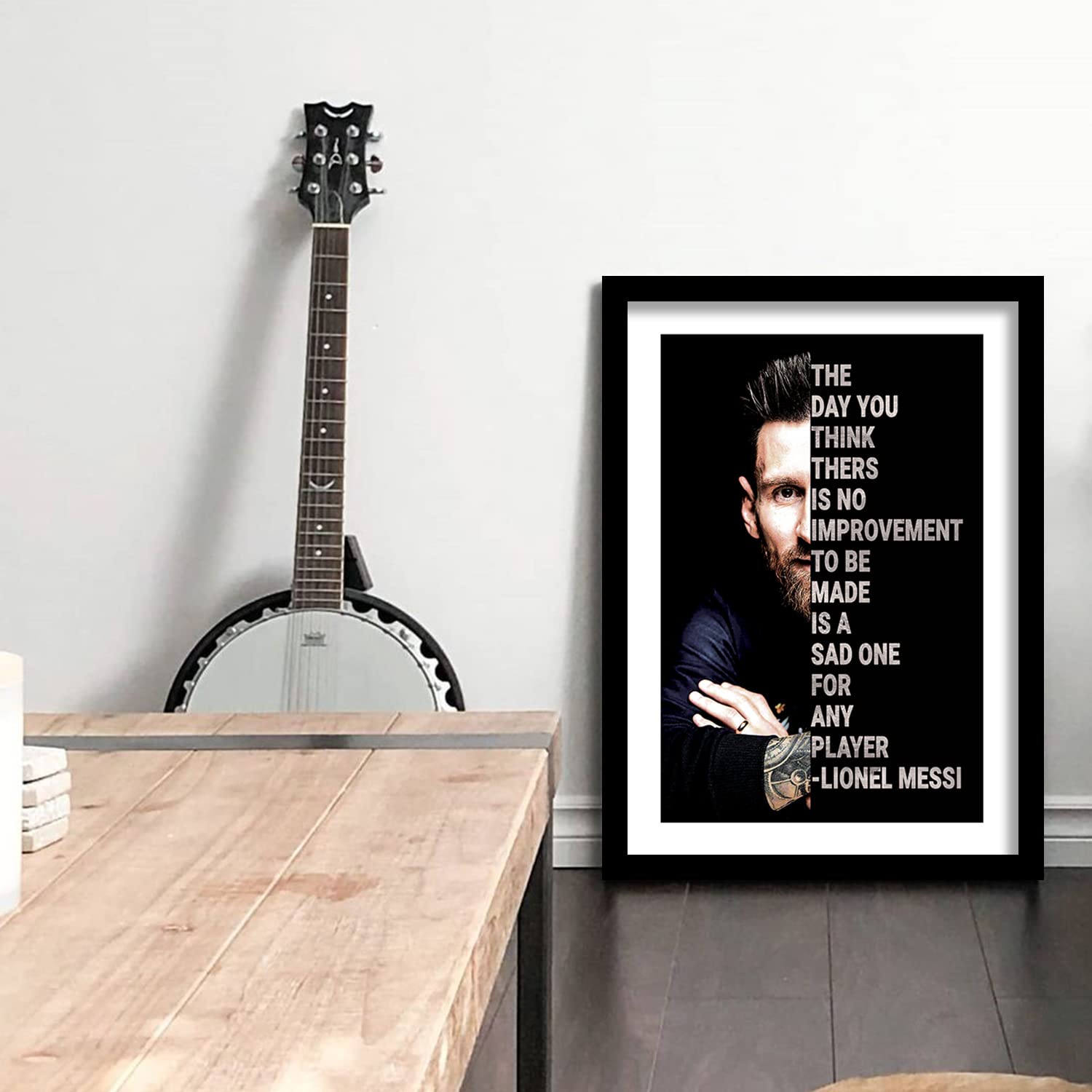 Lionel Messi Quotes Poster with Frame – Kotart