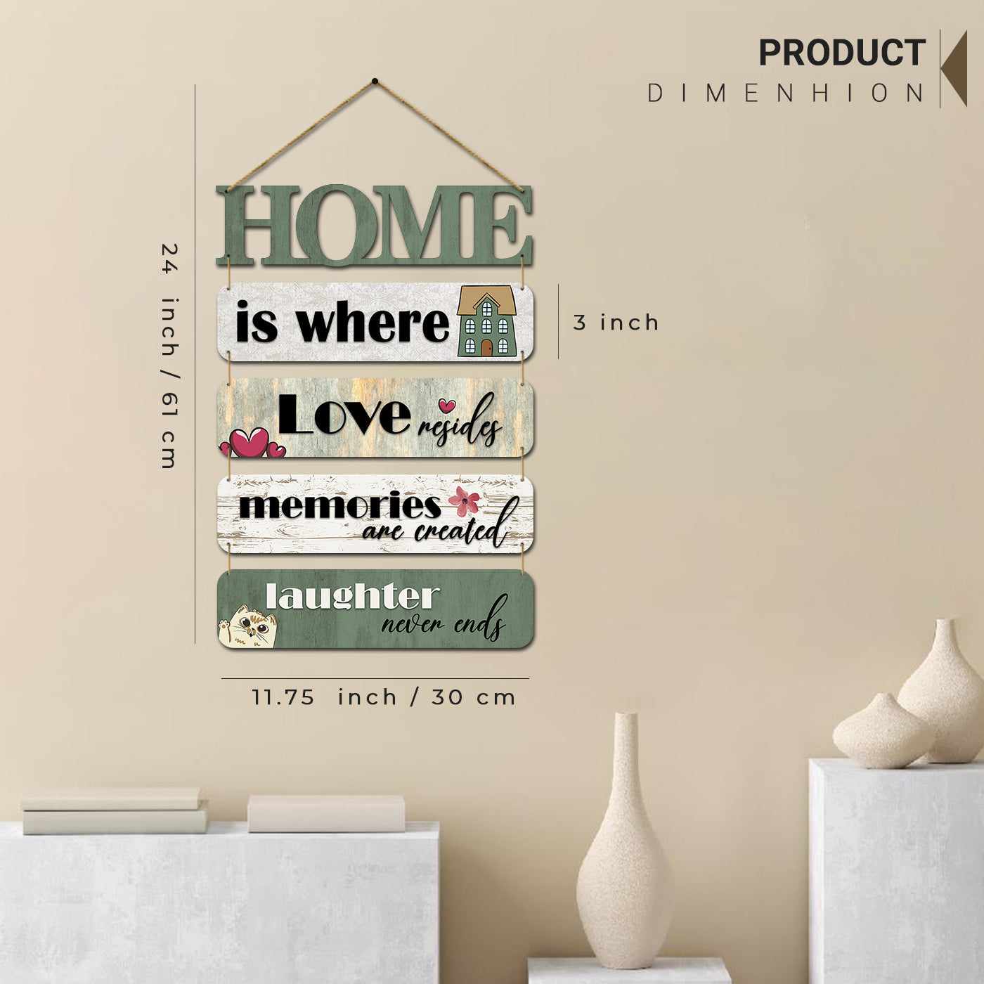 MDF Wood Wall Hangings for Home Living Room Bedroom Wall Decor – Kotart