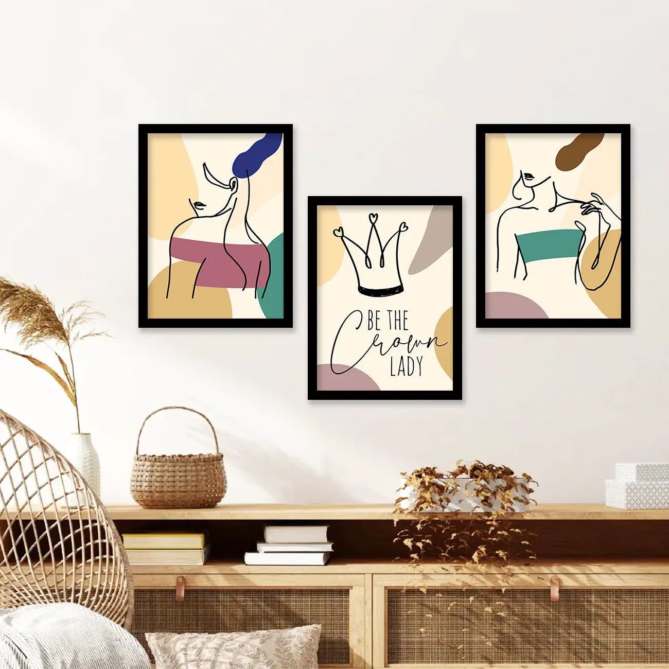 Modern Abstract Wall Decor - Framed Prints and Posters with Aesthetic ...