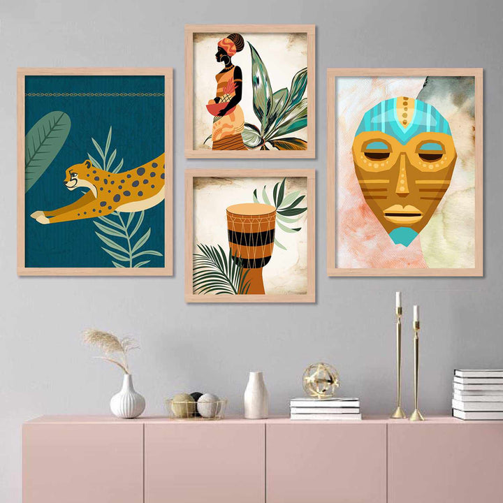 Modern Art Framed Wall Painting for Living Room Bedroom