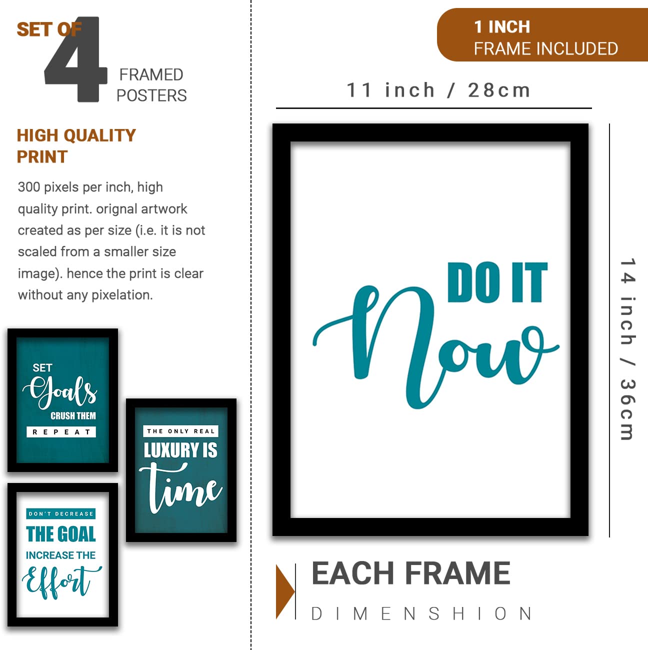 Motivational Quotes Framed Posters – Kotart