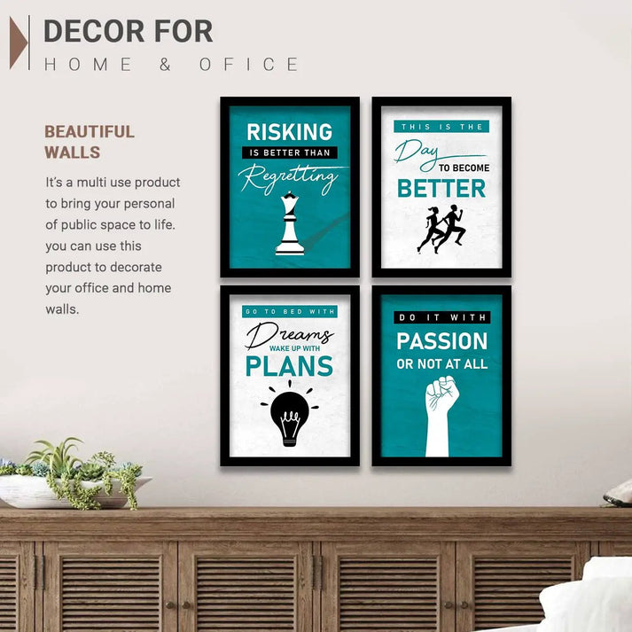 Motivational Quotes Framed Posters – Kotart