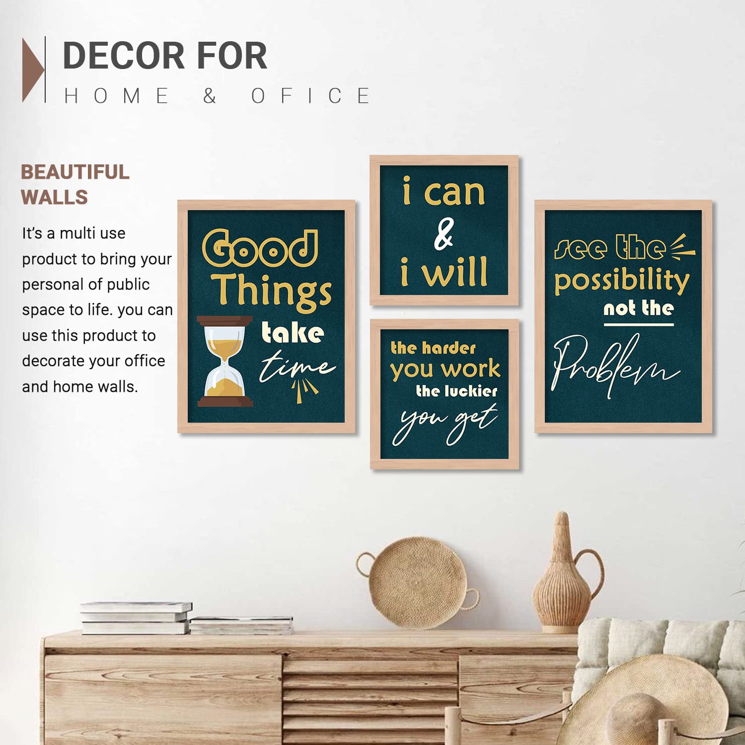 Motivational Quotes Framed Posters – Kotart