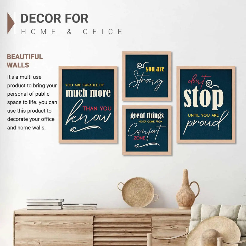 Motivational Quotes Framed Posters – Kotart