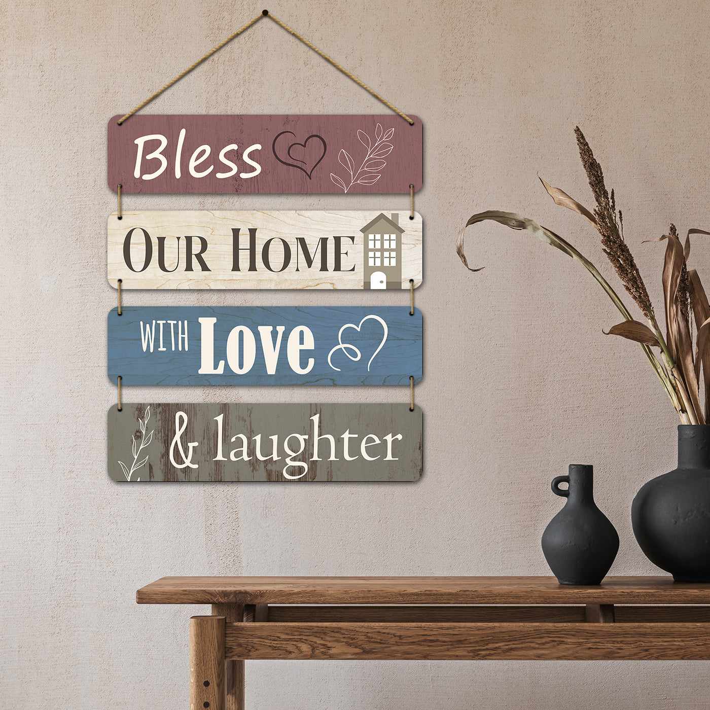 Motivational Quotes MDF Wood Wall Hanging for Entryway Living Room Kid ...
