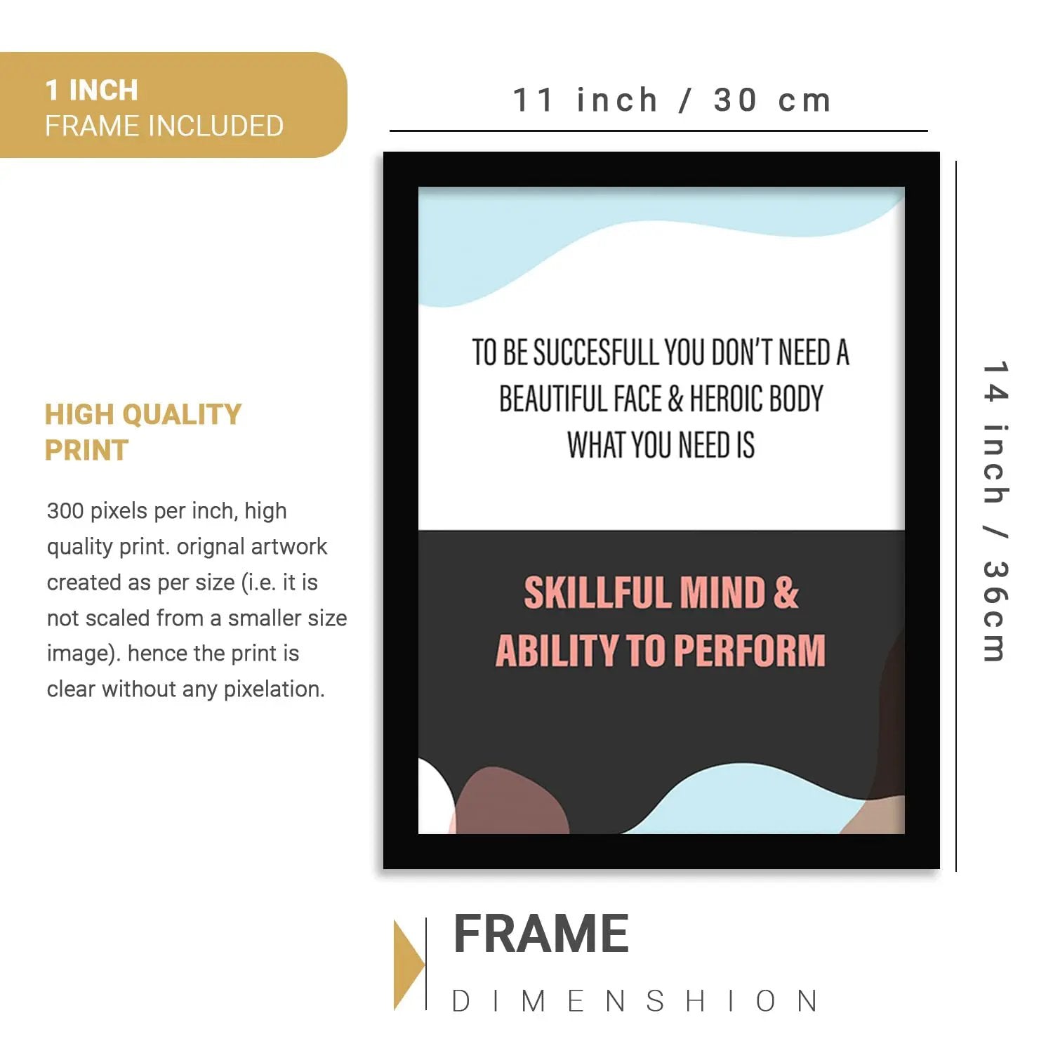 Motivational Quotes Posters with Frame – Kotart