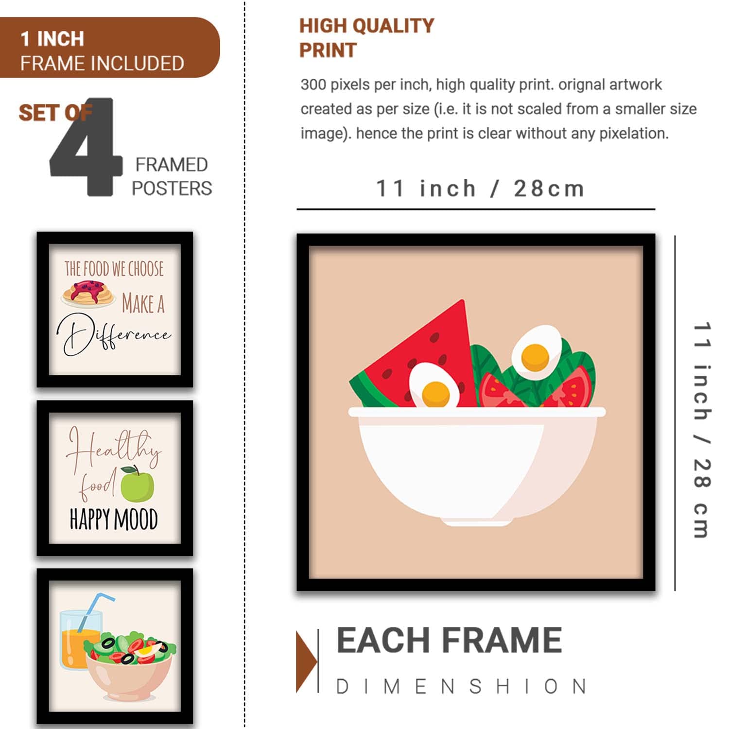 Photo Frames for Kitchen and Restaurant Wall Decoration – Kotart